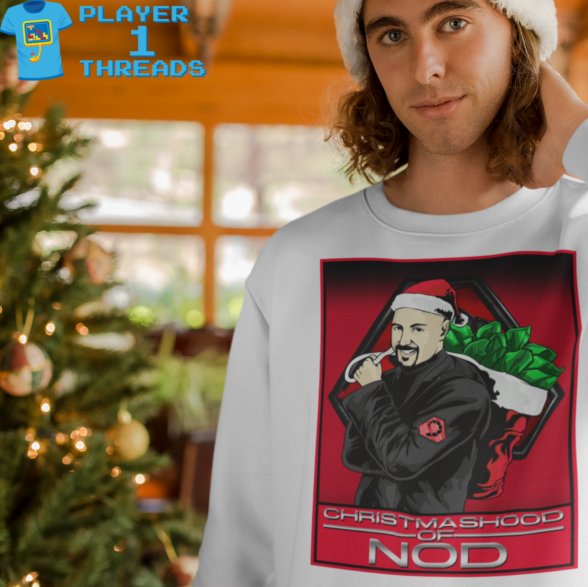 Command & Conquer Brotherhood of Nod Kane Christmas (Unisex Sweater/Ju ...